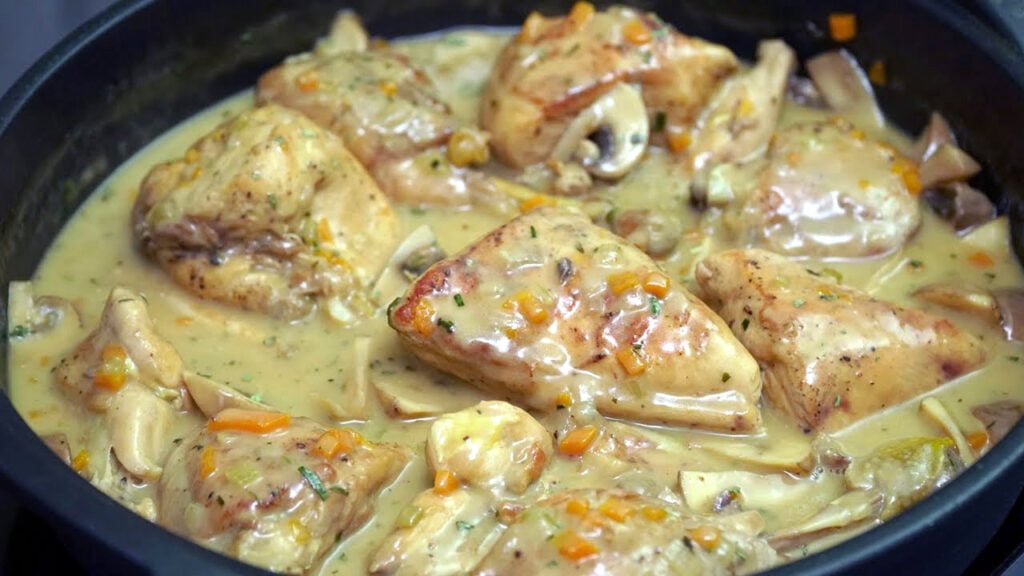 Fricasé de pollo en la Thermomix | Recetas en la Thermomix